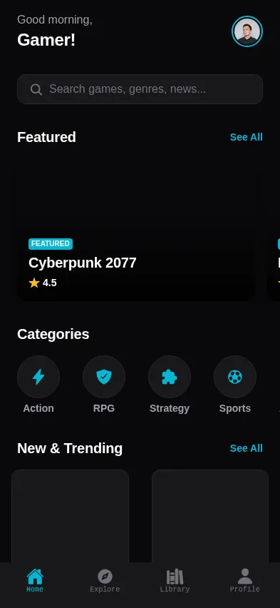Game Portal App