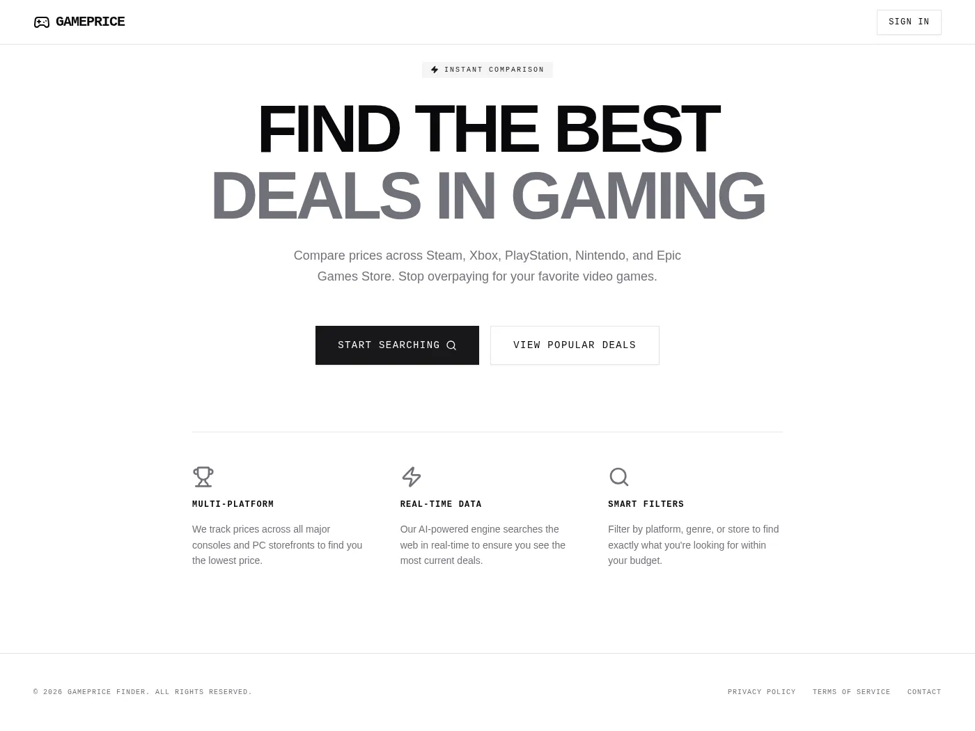 Game Price Finder