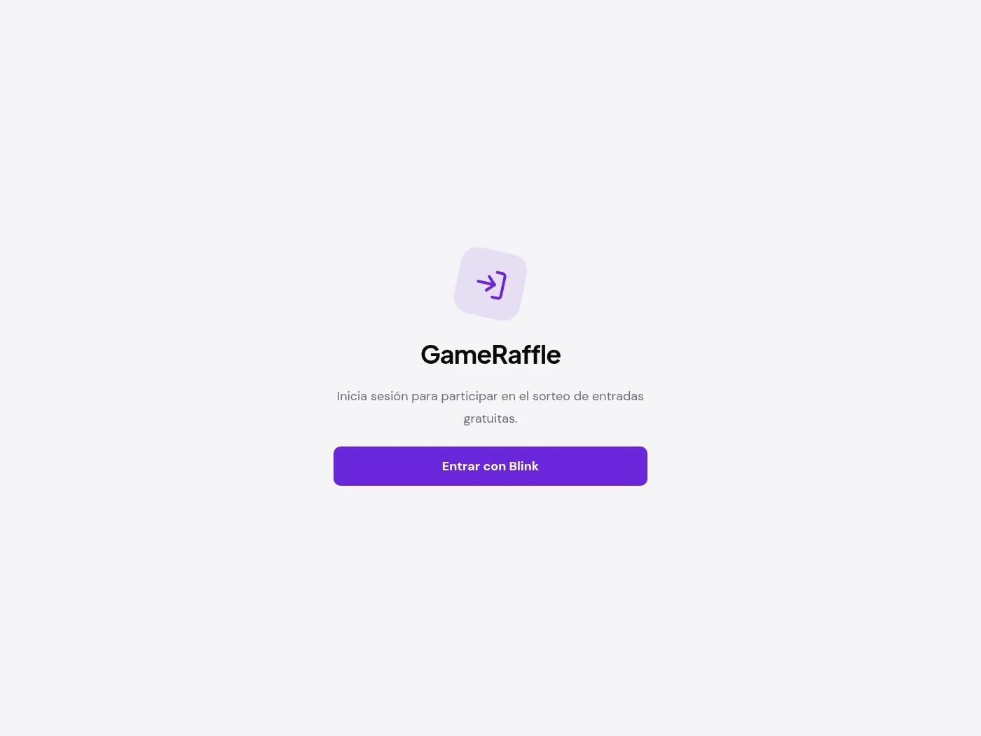 Game Raffle Portal