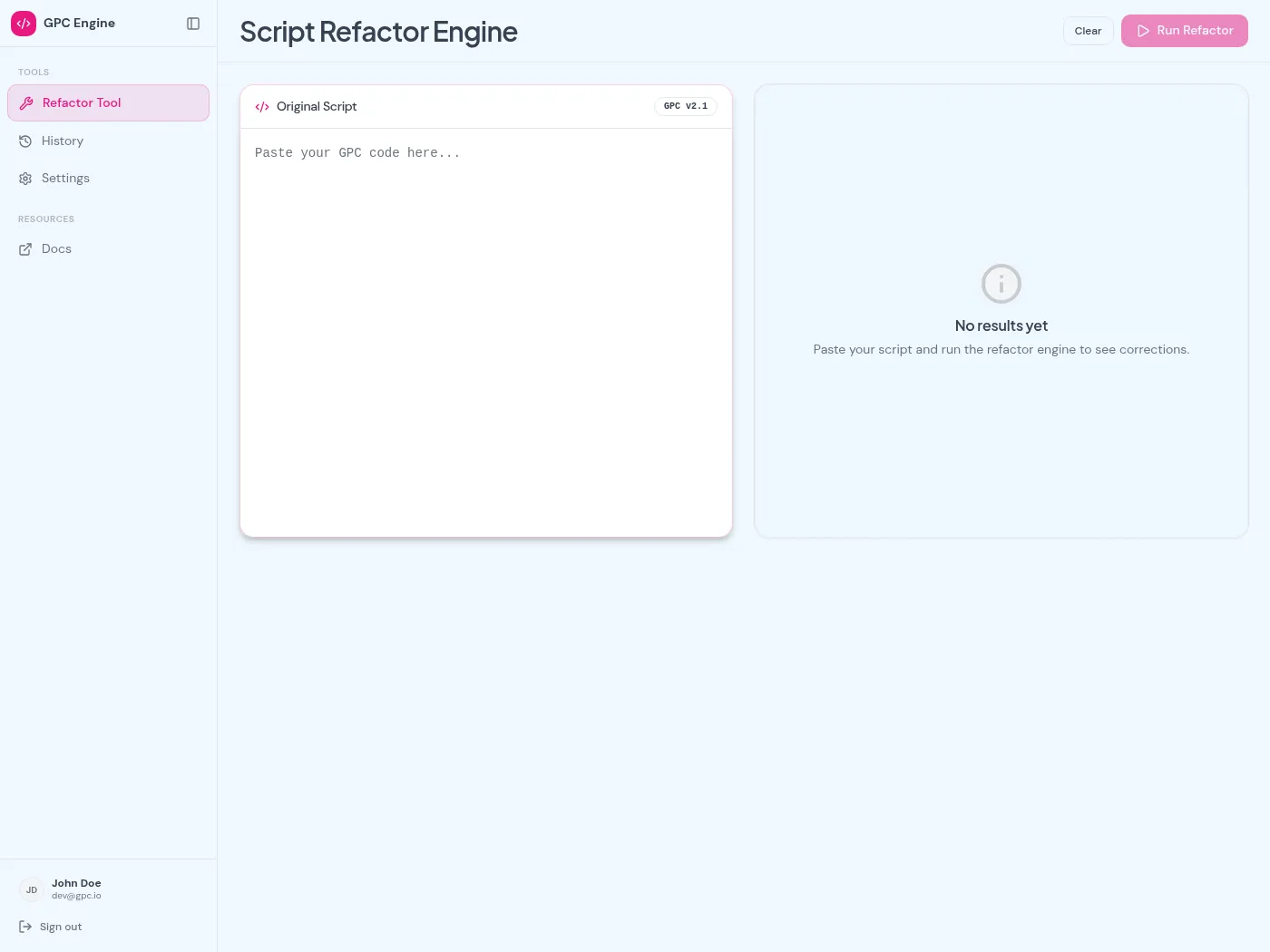 Game Script Refactor Tool