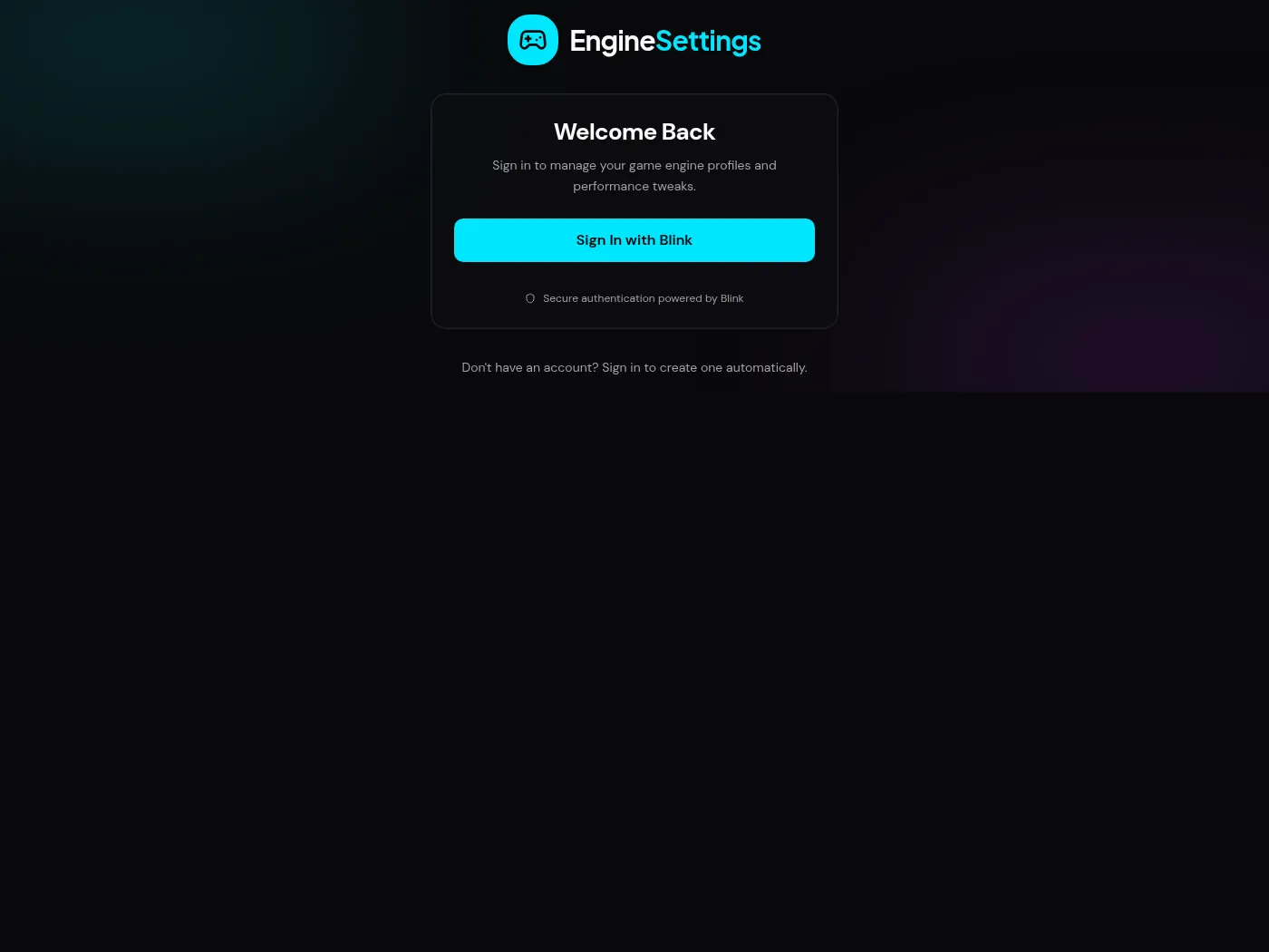 Game Settings Manager