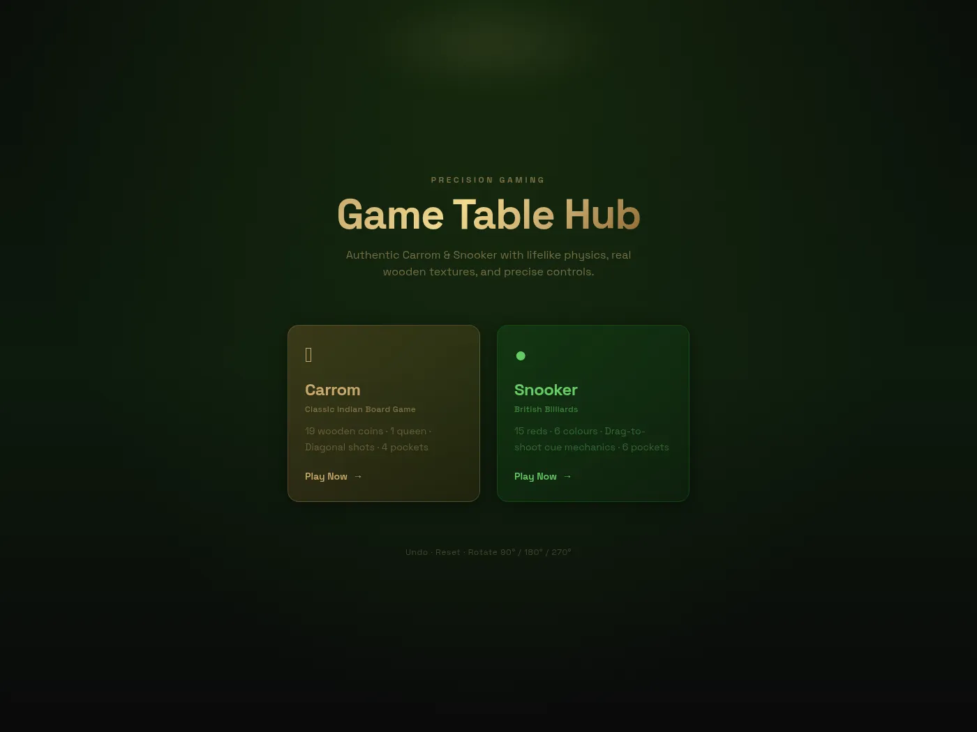 Precision Game Table Hub