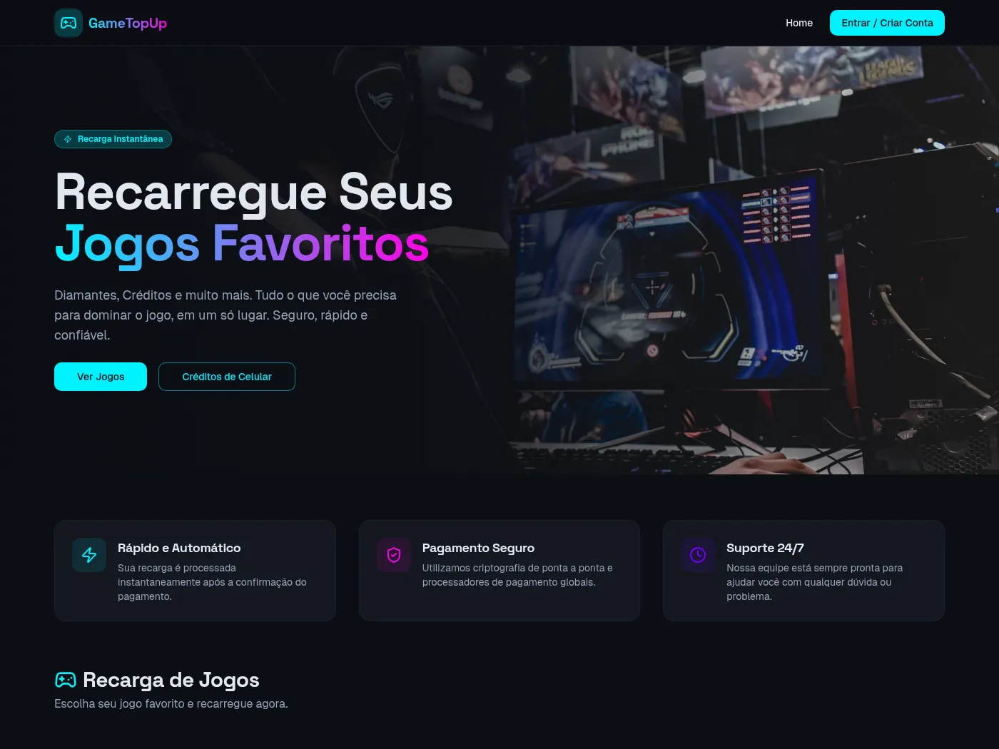 GameTopUp Portal