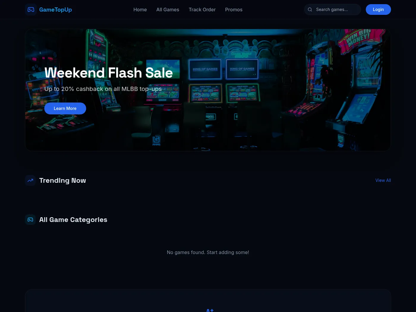 GameTopUp Portal