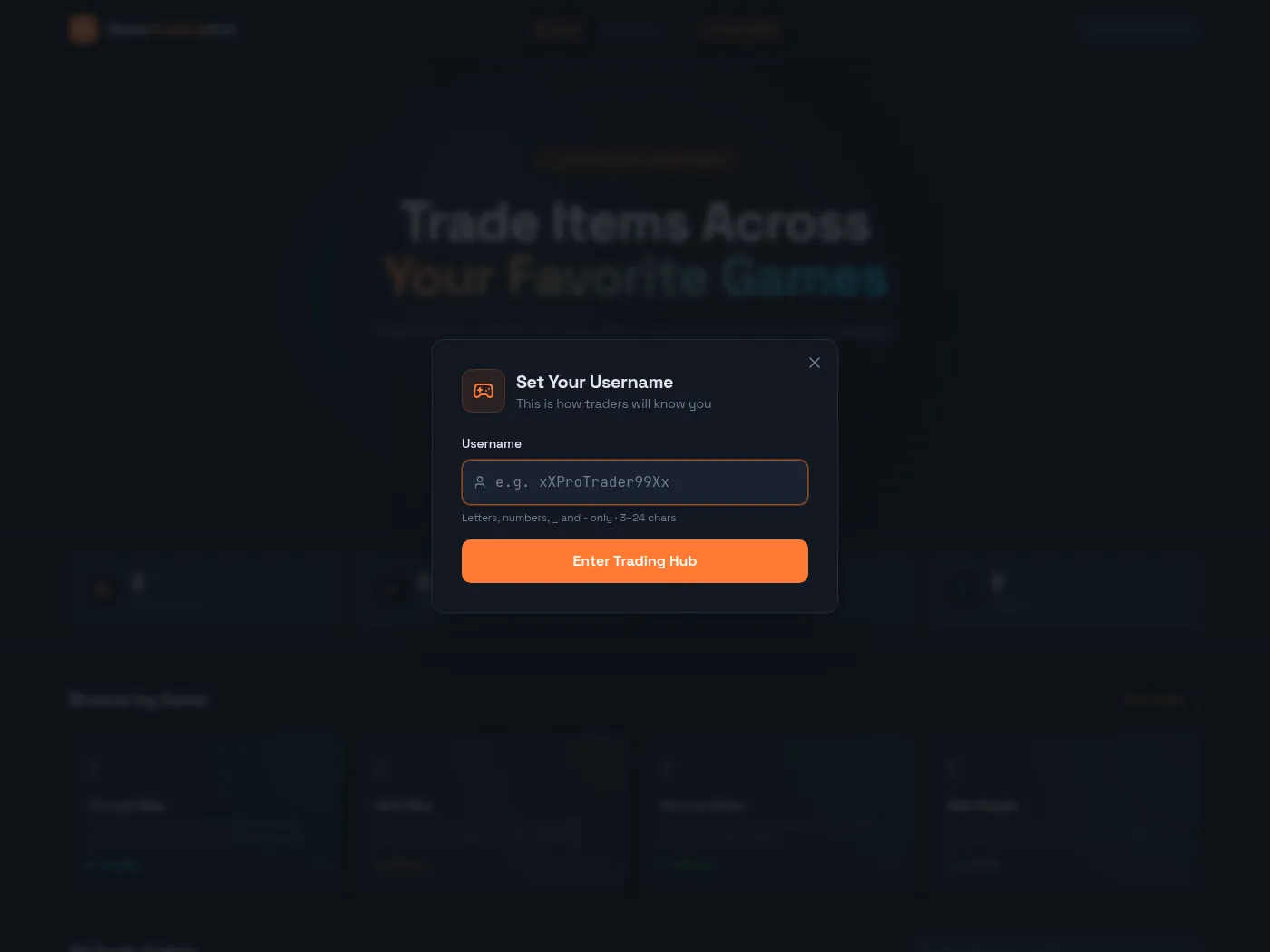 Game Trading Hub