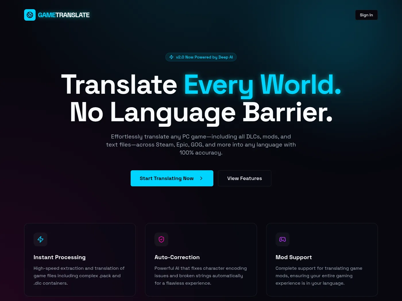 Game Translate Hub