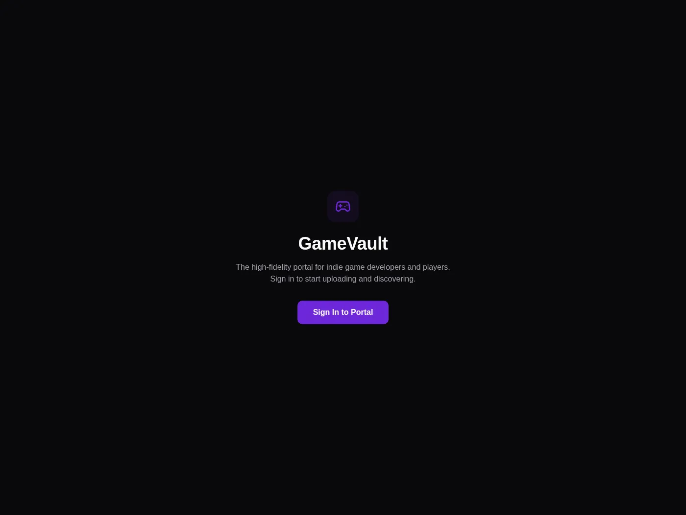 Game Upload Portal