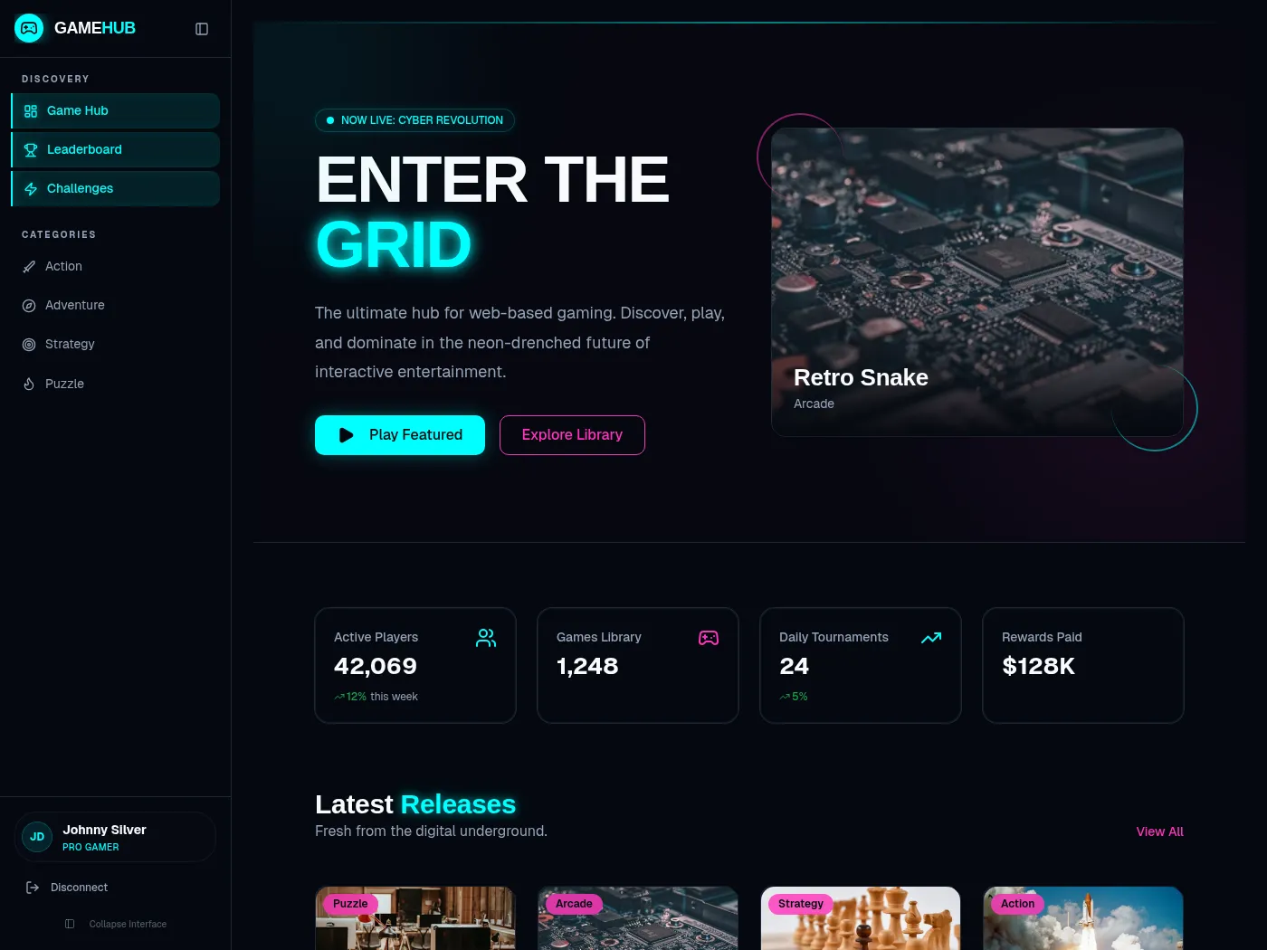 Web Game Hub