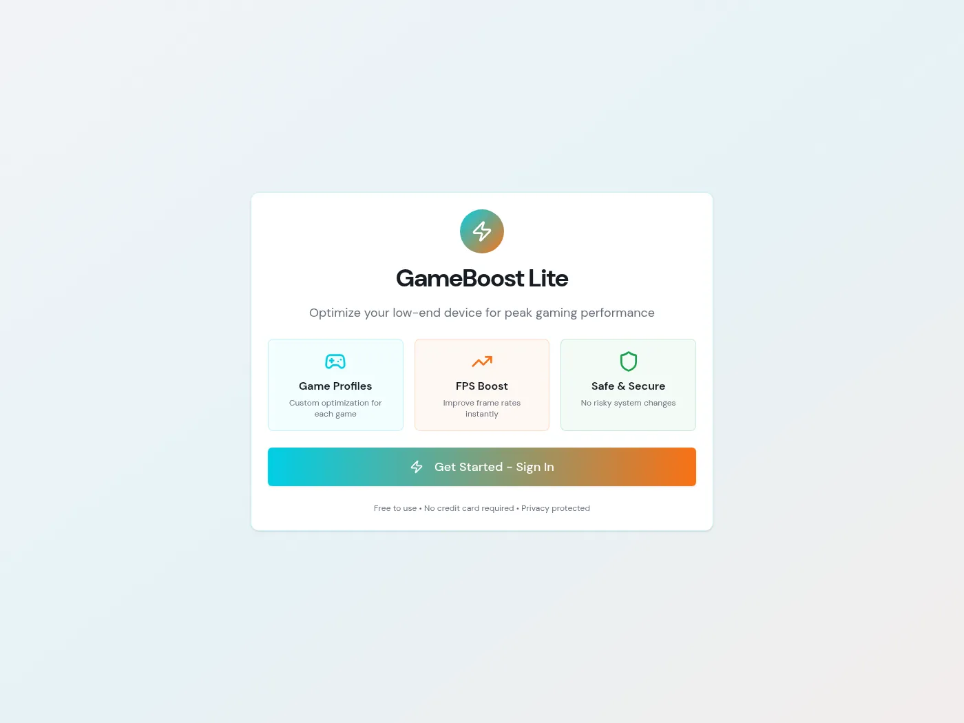 GameBoost Lite
