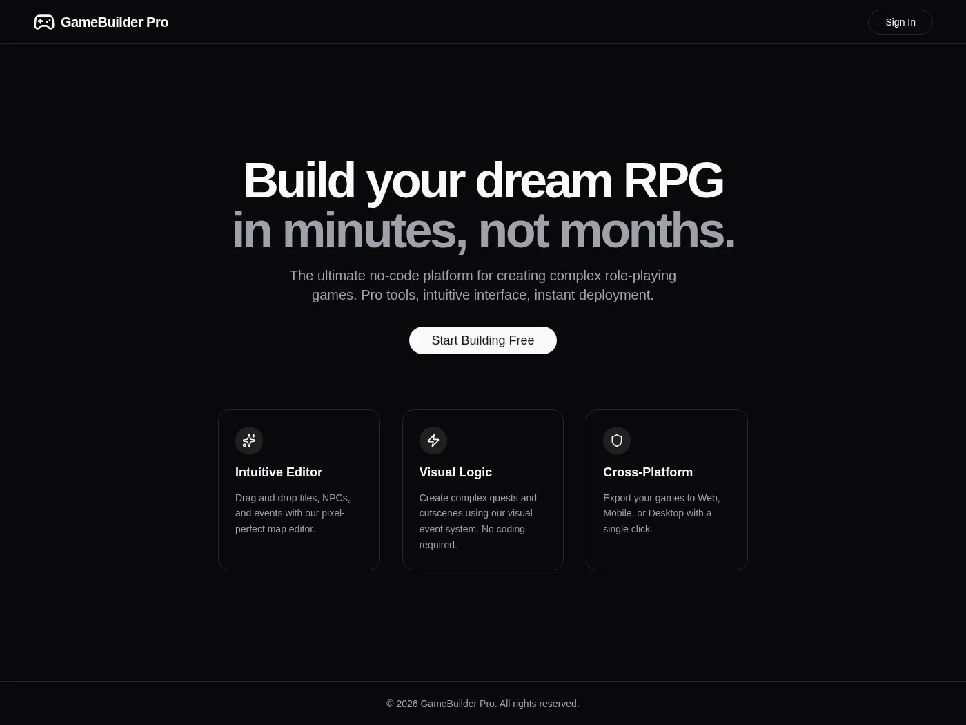 GameBuilder Pro
