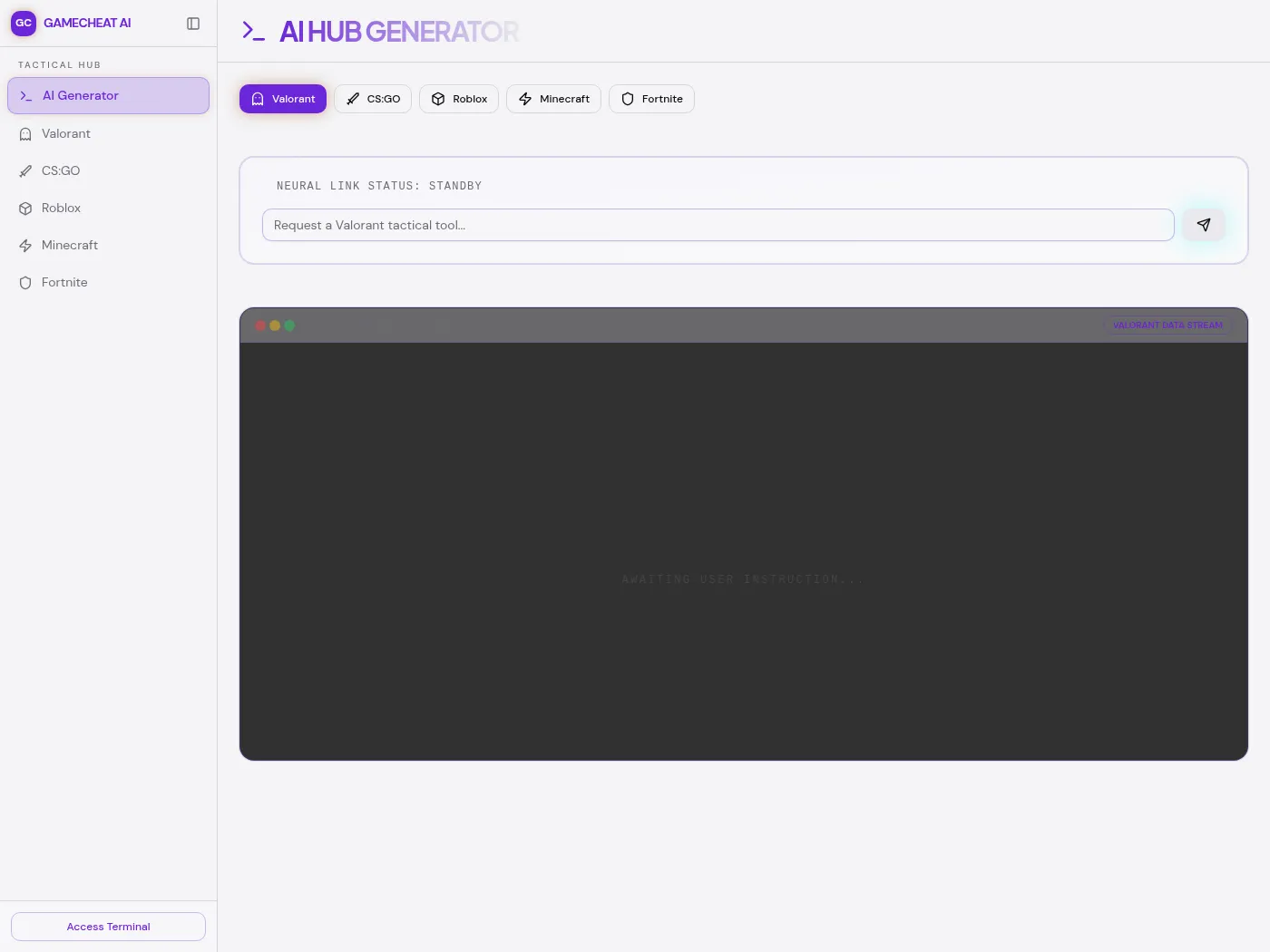 GameCheat AI Hub