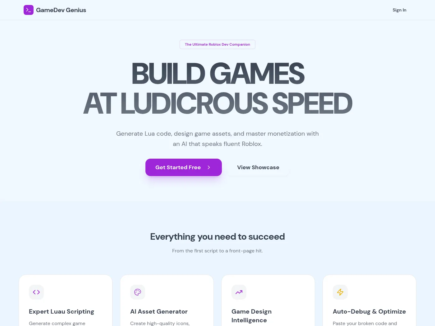 GameDev Genius Bot