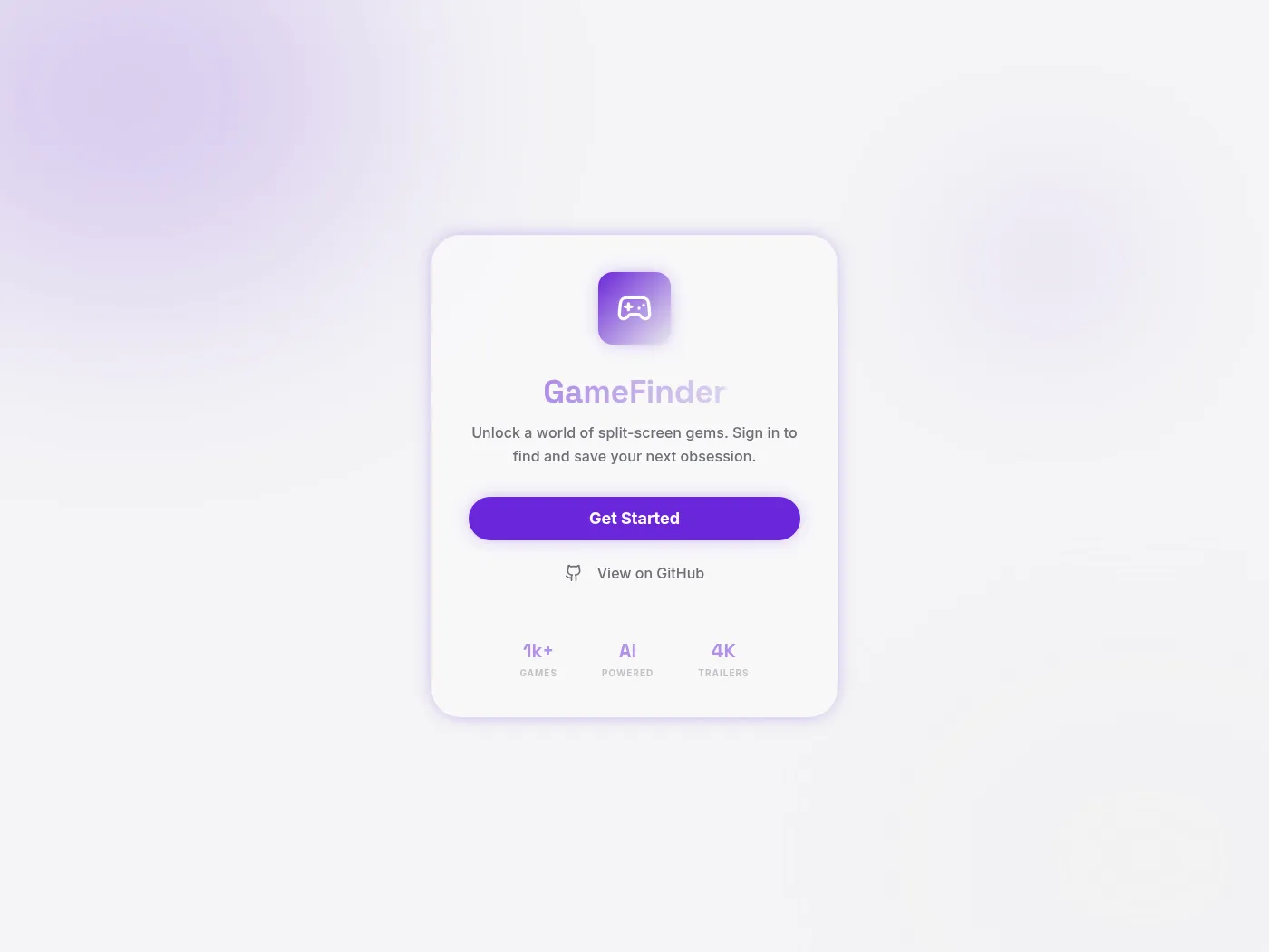 GameFinder AI Assistant
