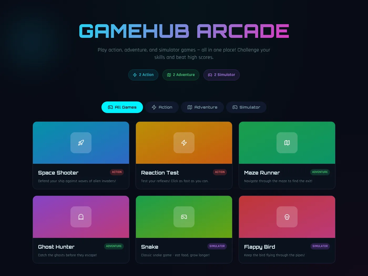 GameHub Arcade