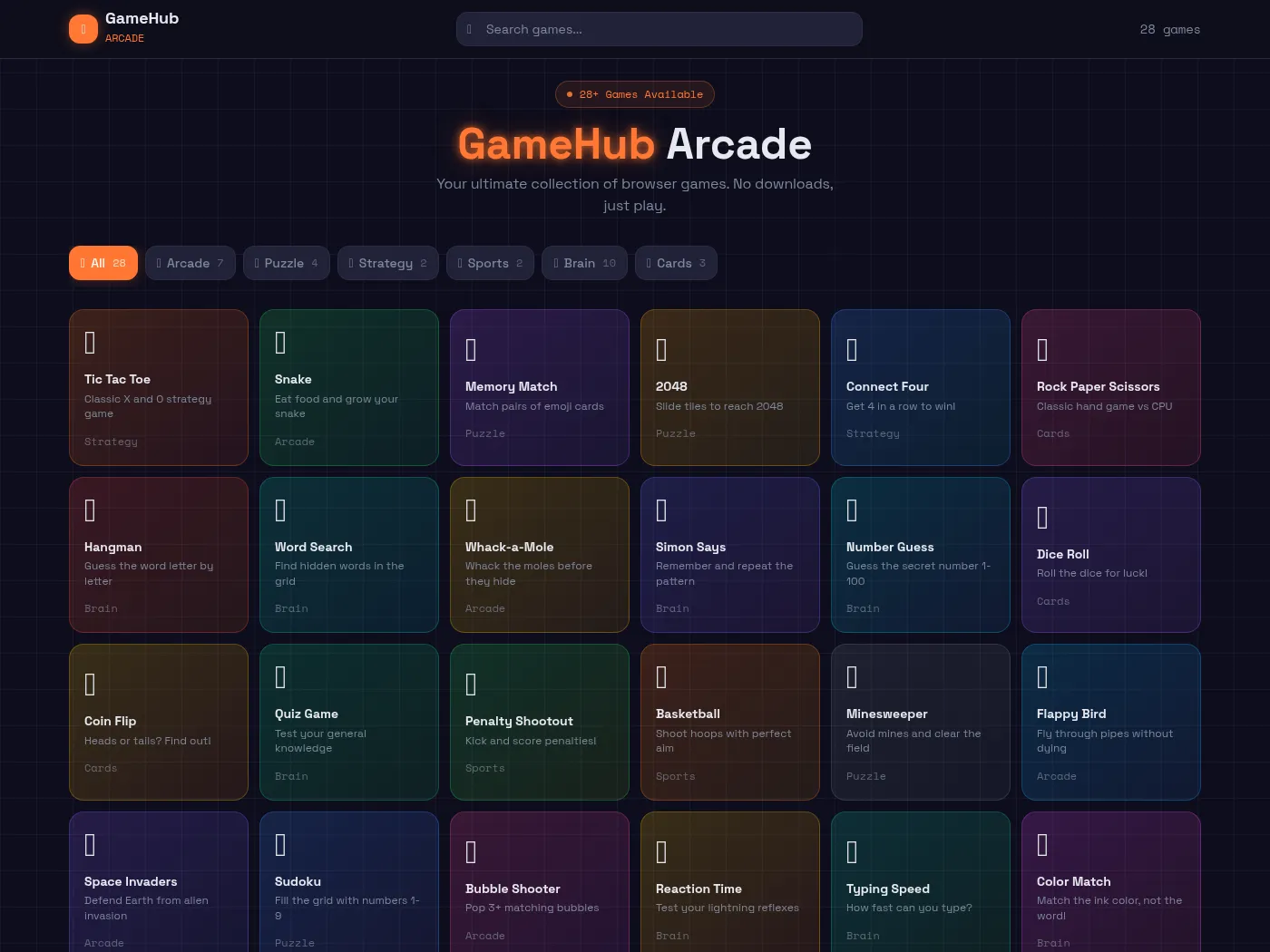 GameHub Arcade