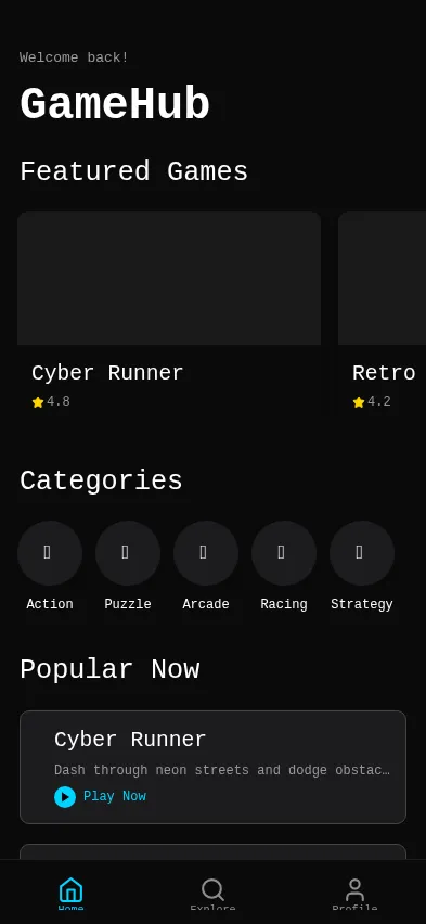 GameHub Mobile