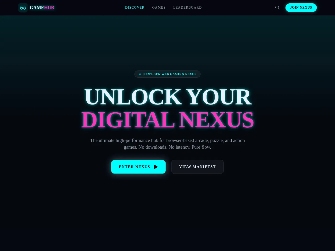 GameHub Web Portal