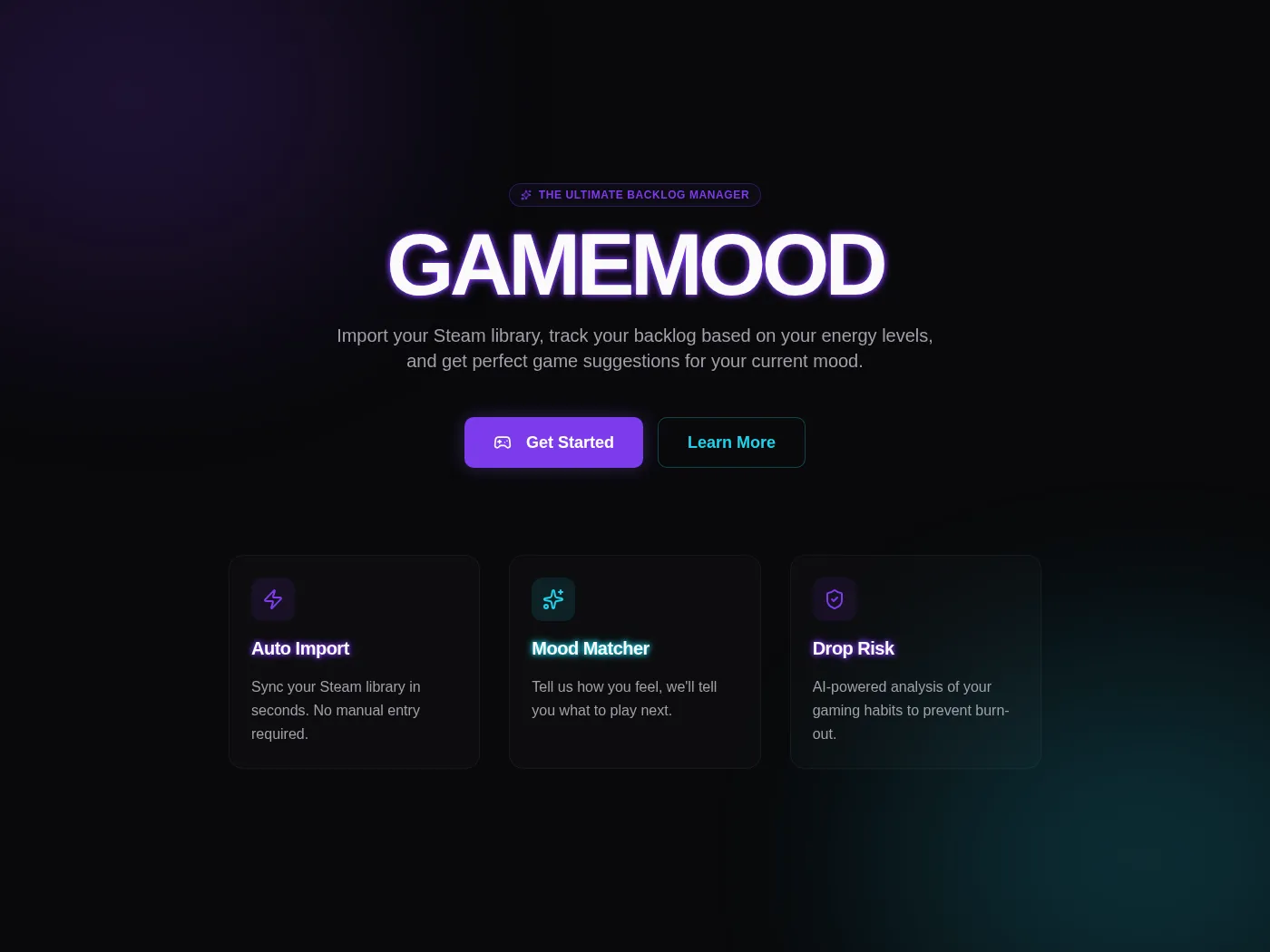 GameMood Dashboard