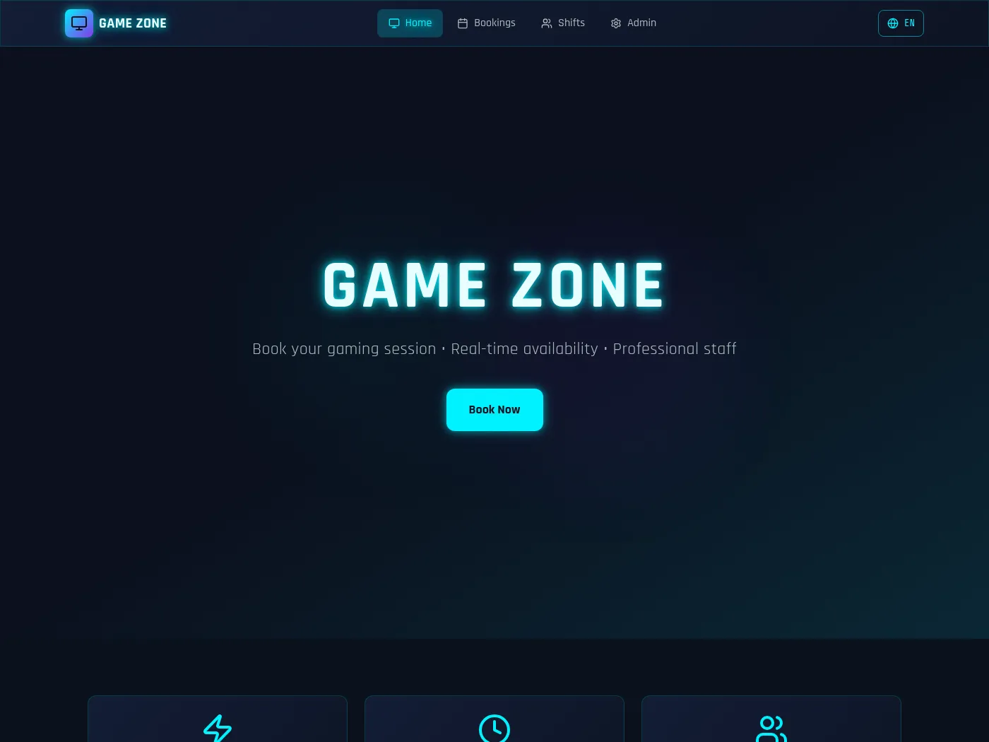 Gamer Zone Scheduler