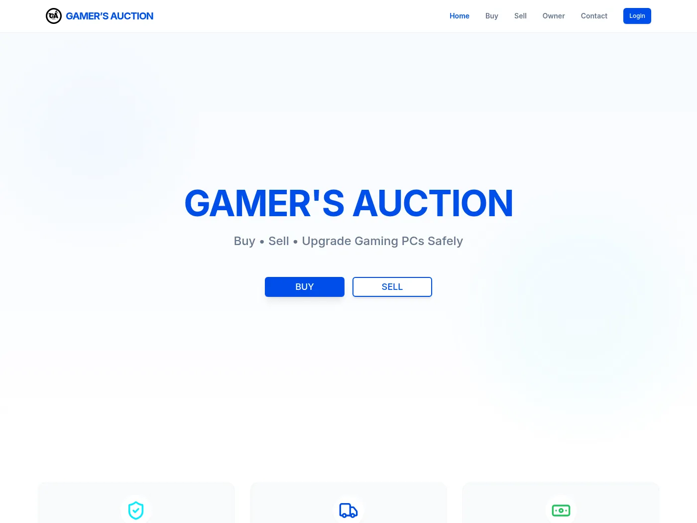 Gamer’s Auction Web App