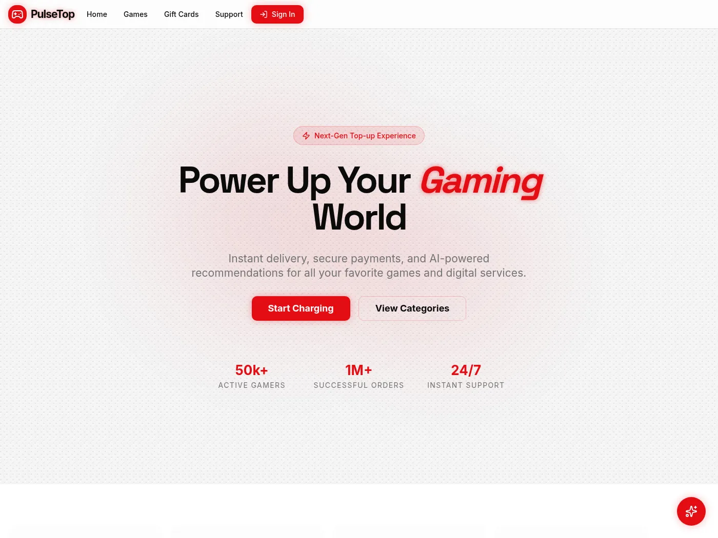 PulseTop Up Platform