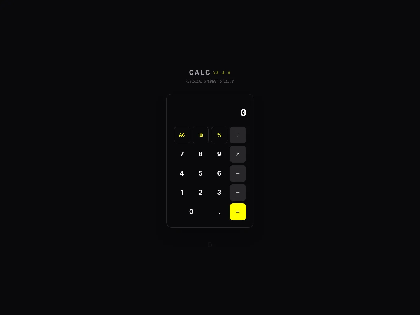 Secret Games Calculator