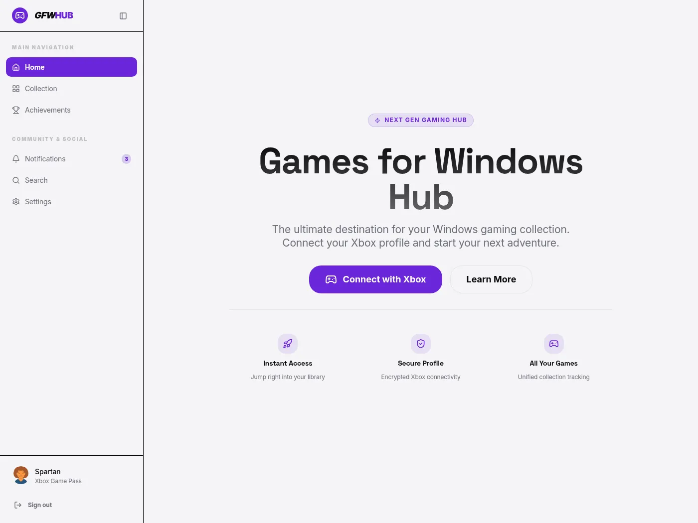 Games for Windows Hub