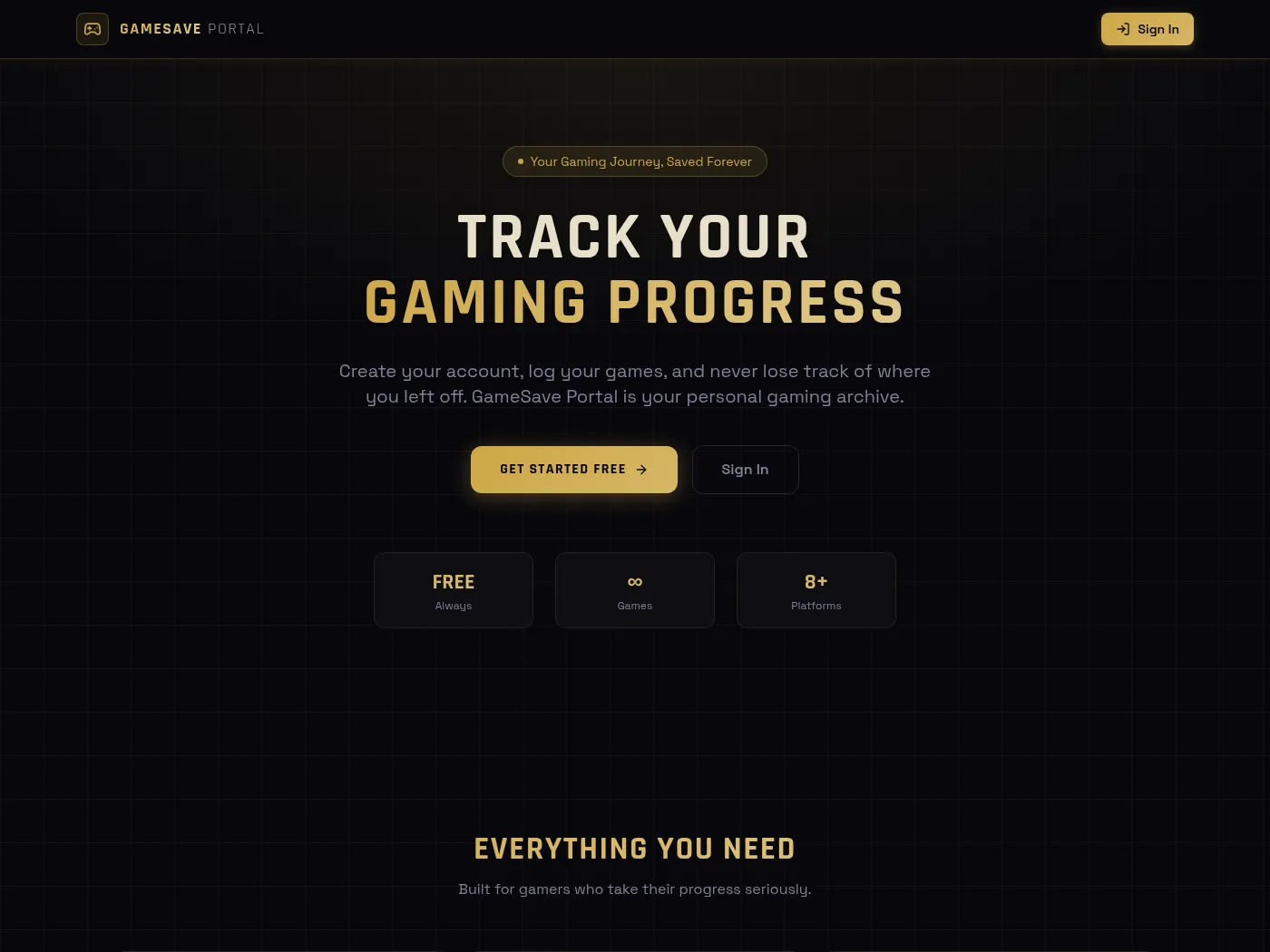 GameSave Portal