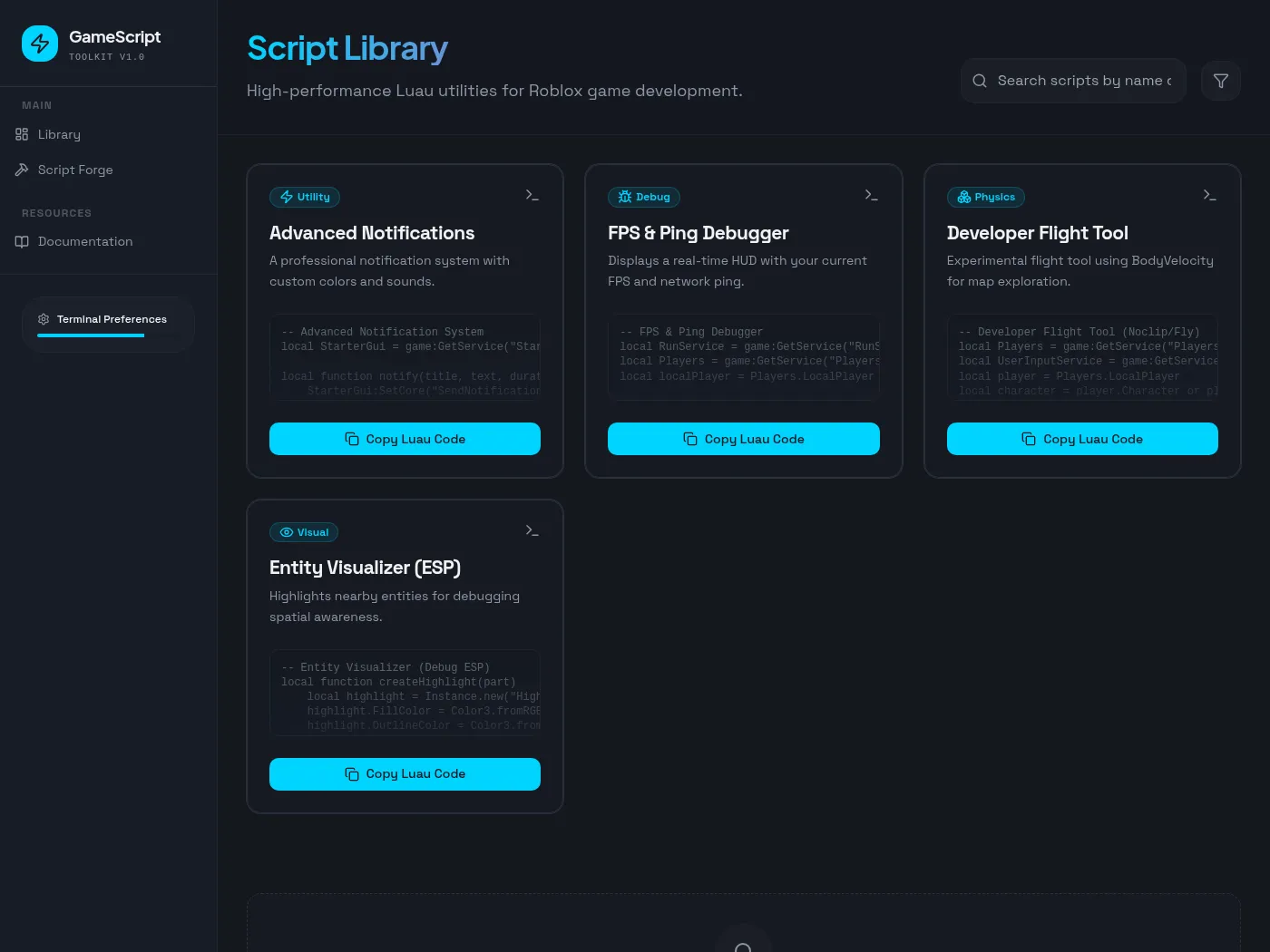 GameScript Toolkit