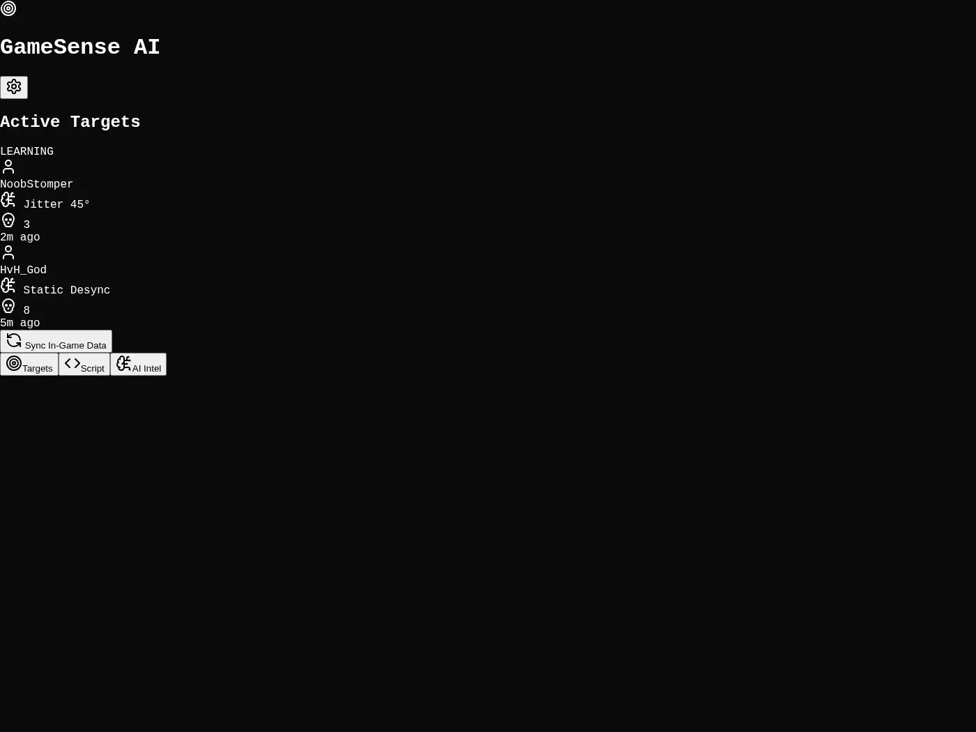 Gamesense Lua AI Helper Built With AI On Blink Gamesense Lua AI Helper Built With AI On Blink