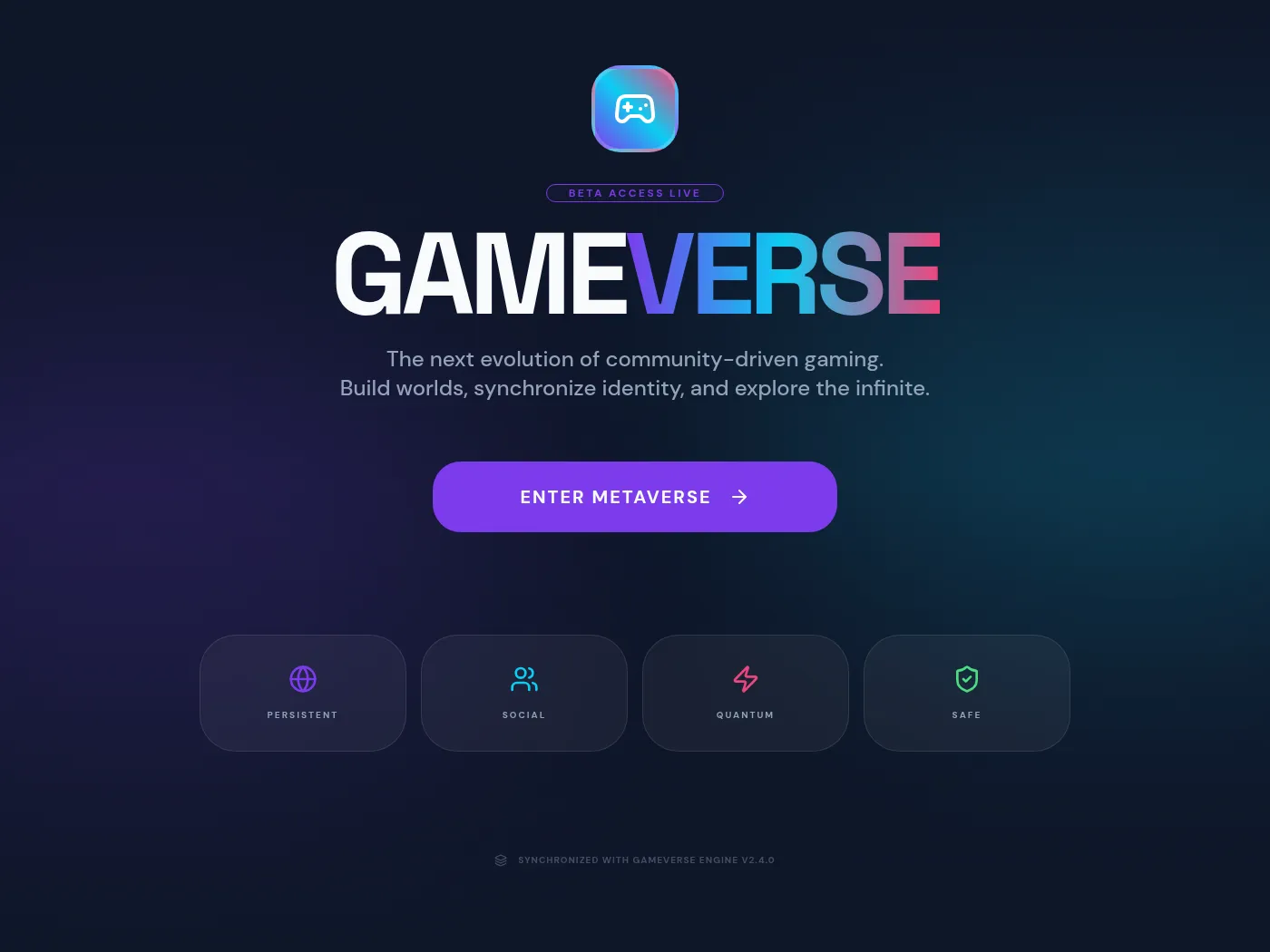 GameVerse Social Platform