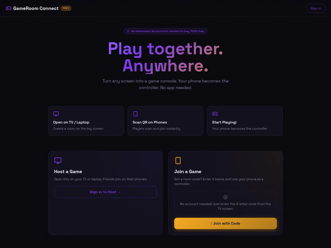 GameRoom Connect