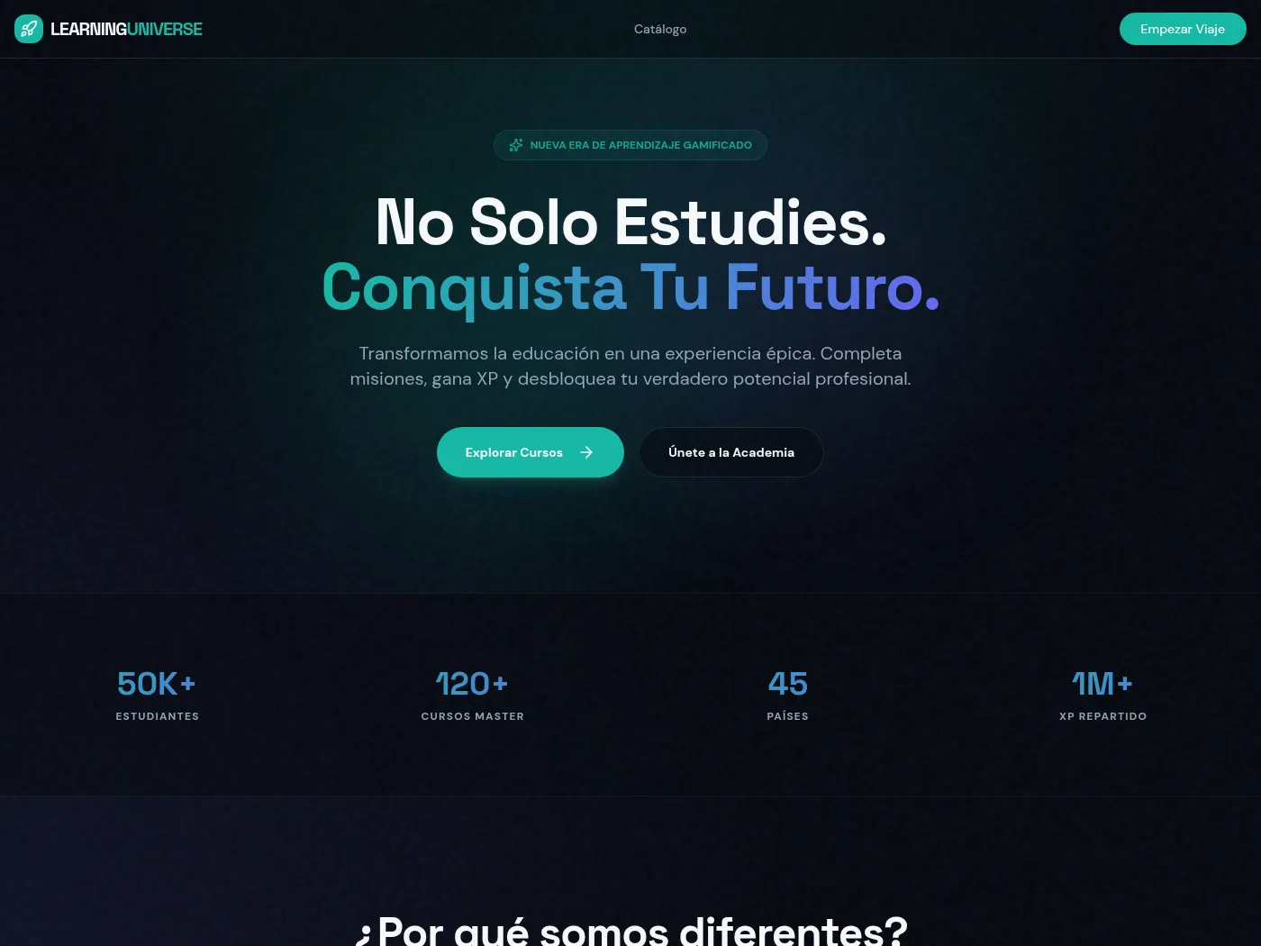 Gamified Learning Universe
