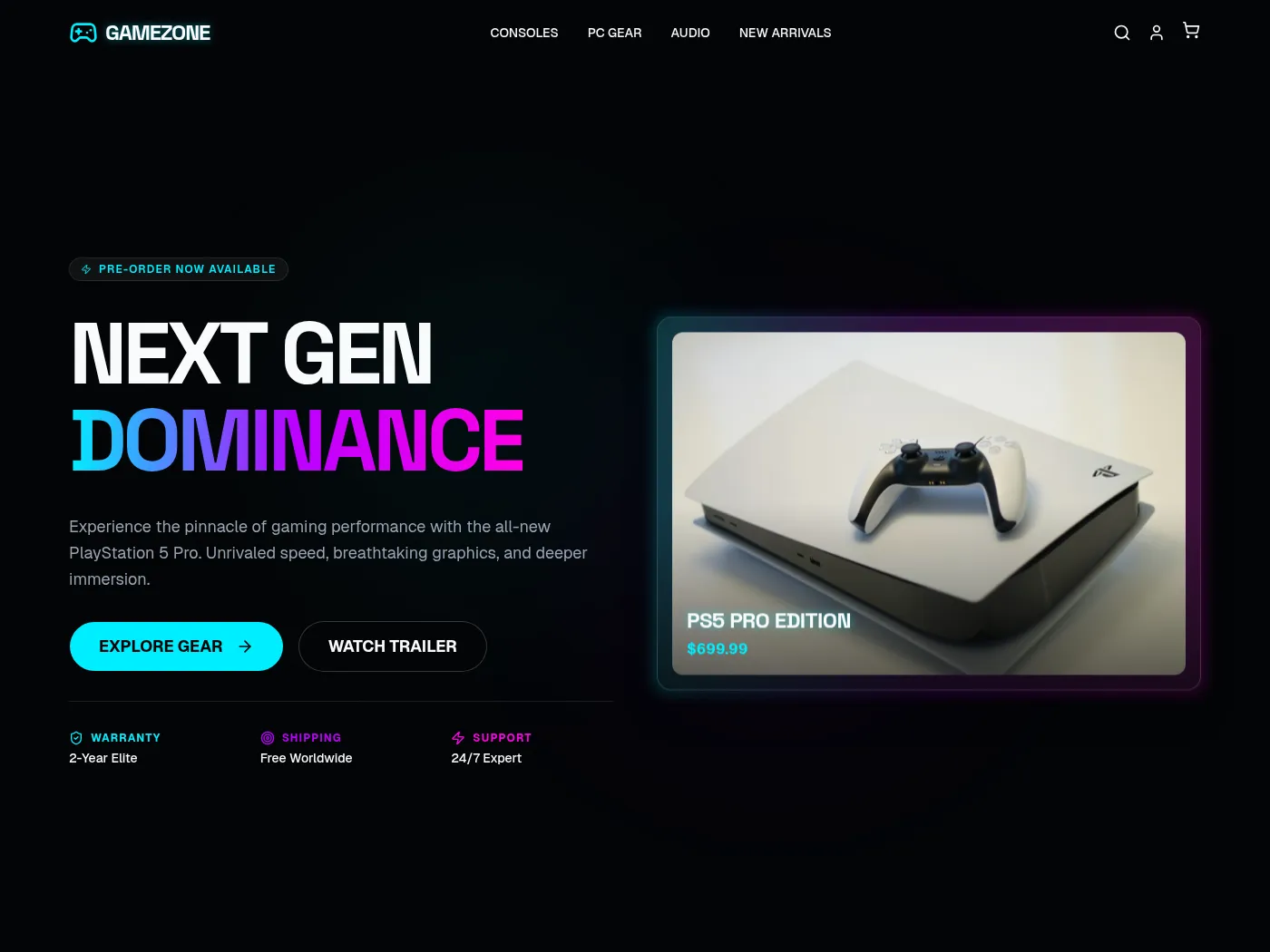 GameZone Shopfront