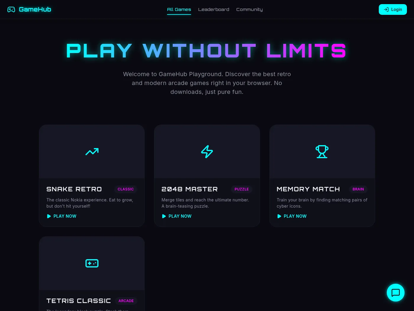 GameHub Playground