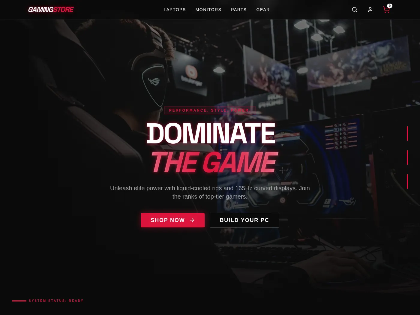 Gaming Store UI Elite