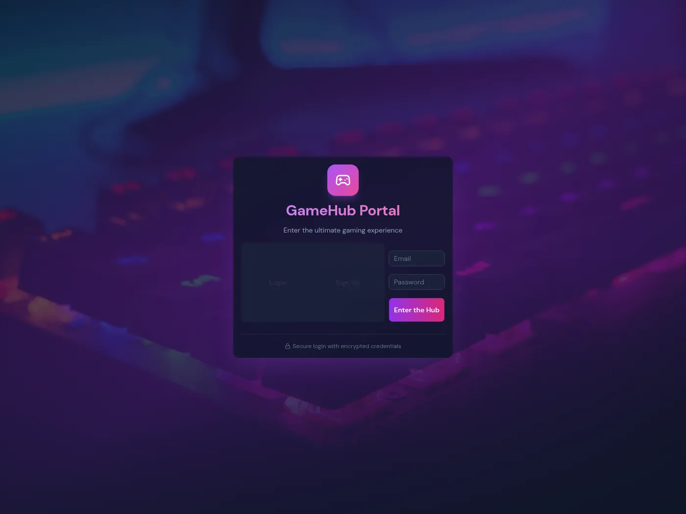 GameHub Portal