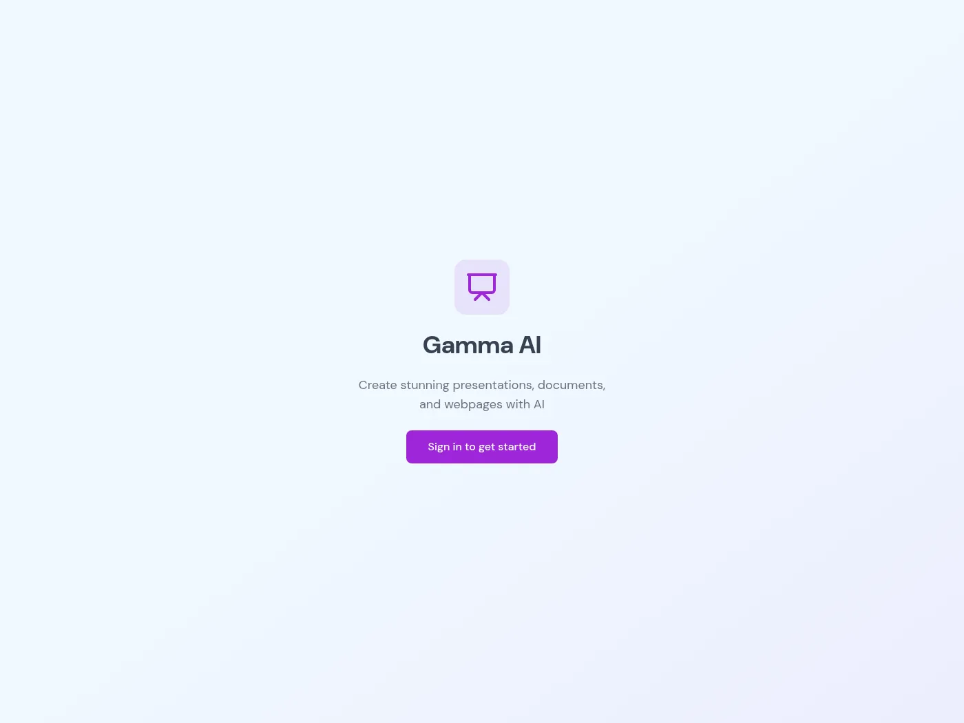 Gamma AI Slides