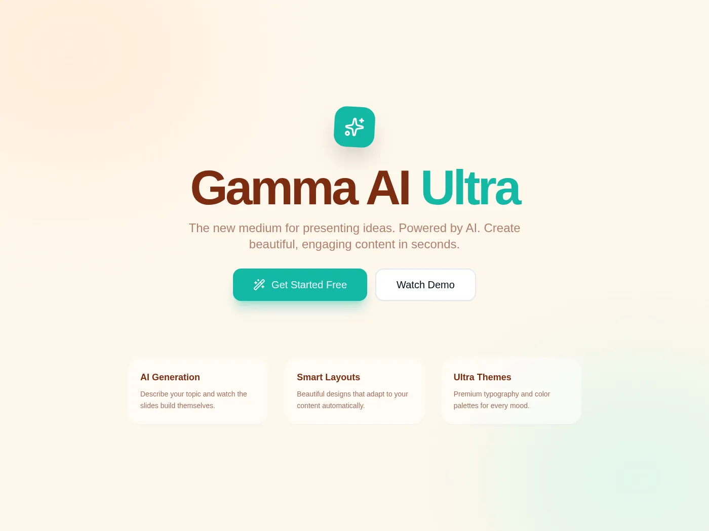 Gamma AI Ultra Clone