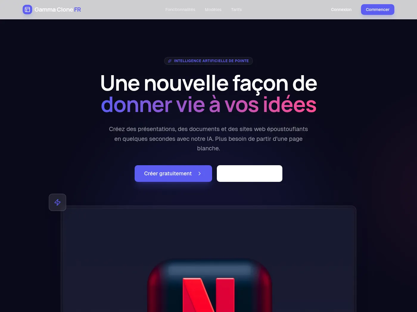 Gamma App Français Clone