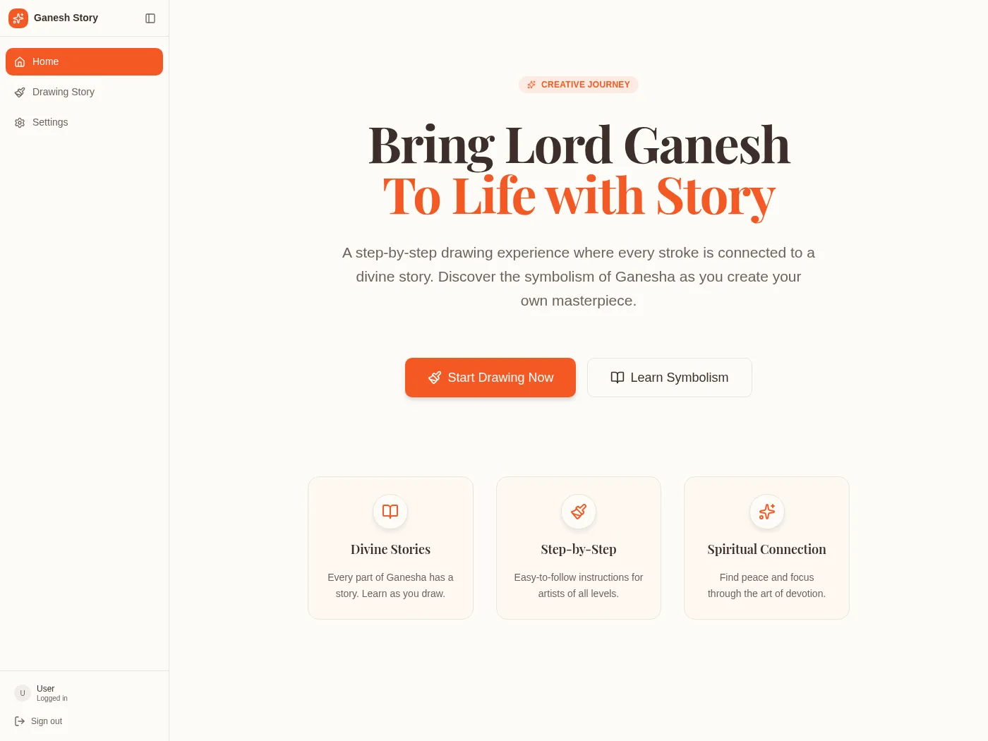 Ganesh Story Drawing