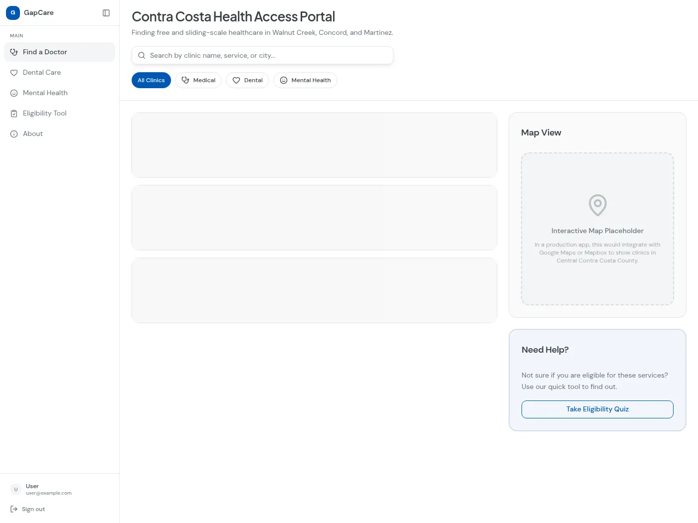 GapCare Health Portal