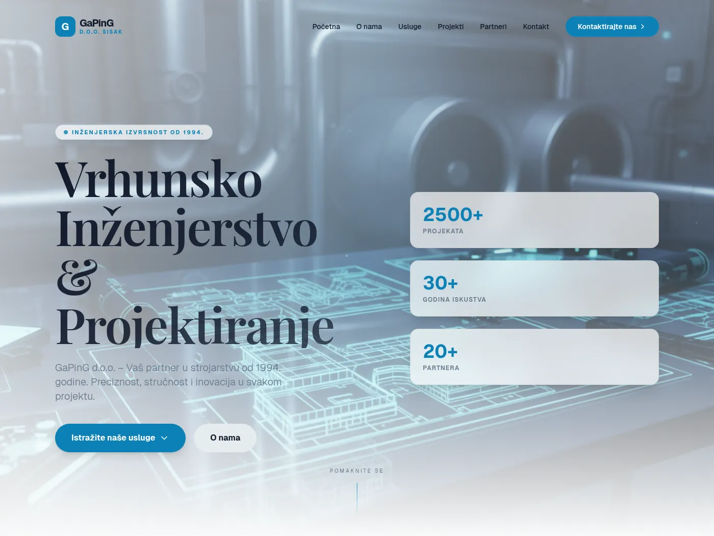 Gaping Onepager Redesign