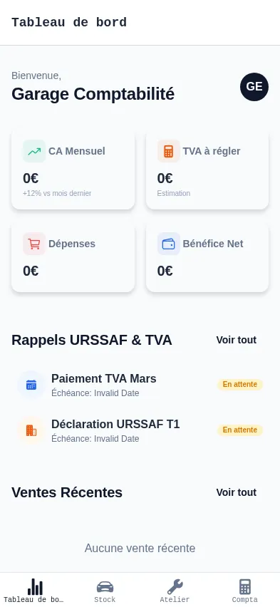 Garage Comptabilité Facile