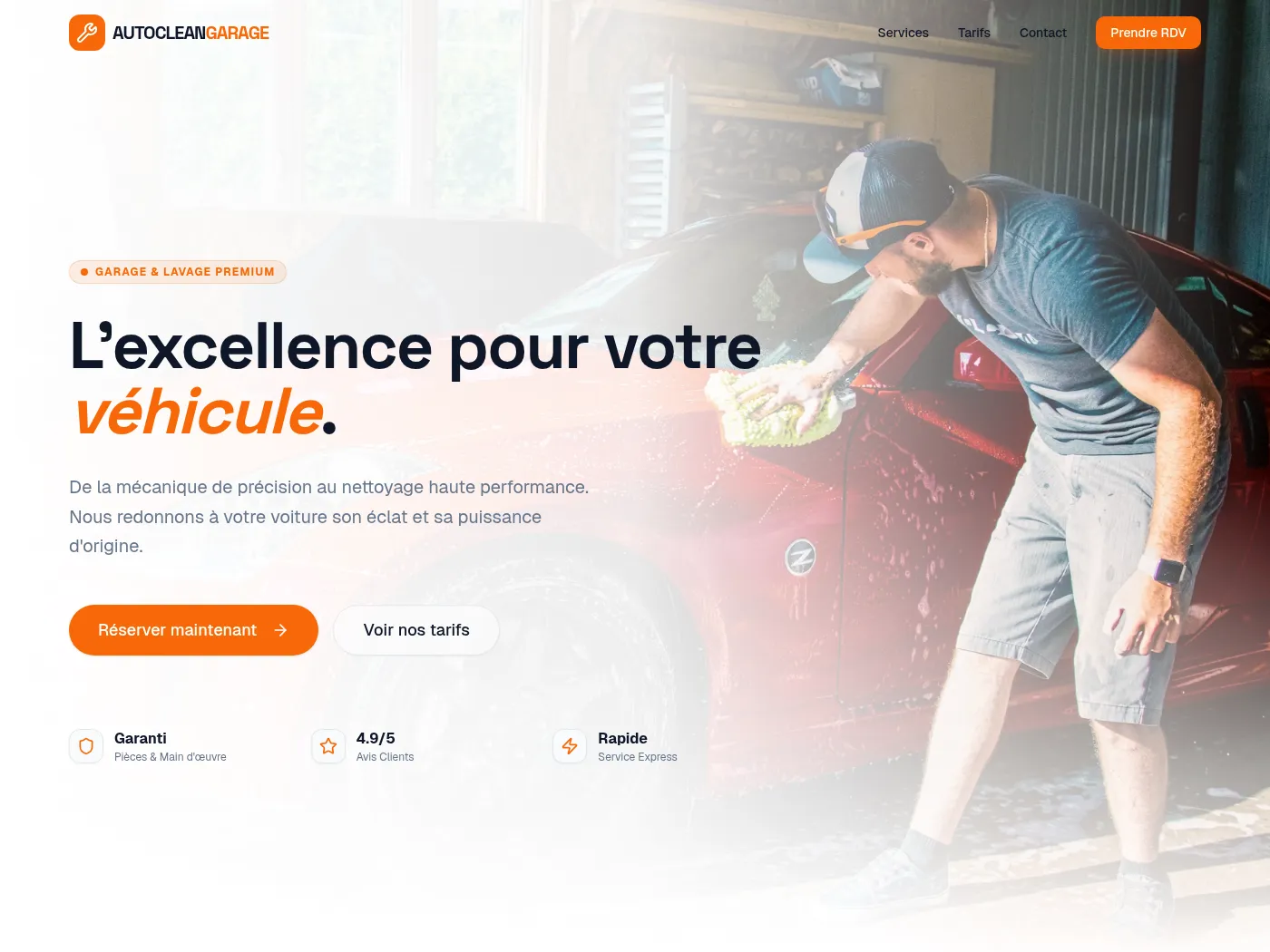 AutoClean Garage Web