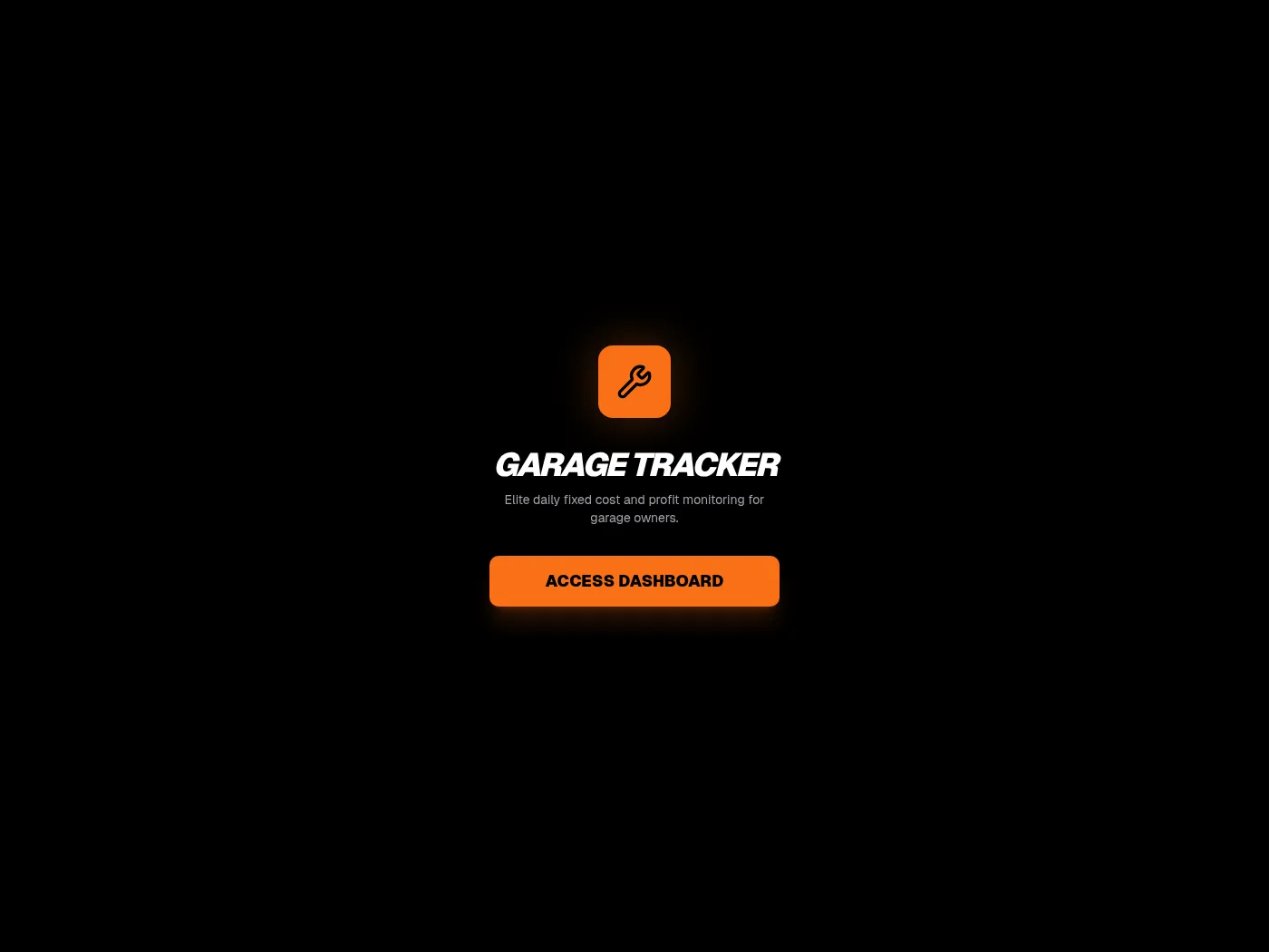 Garage Fixed Cost Tracker