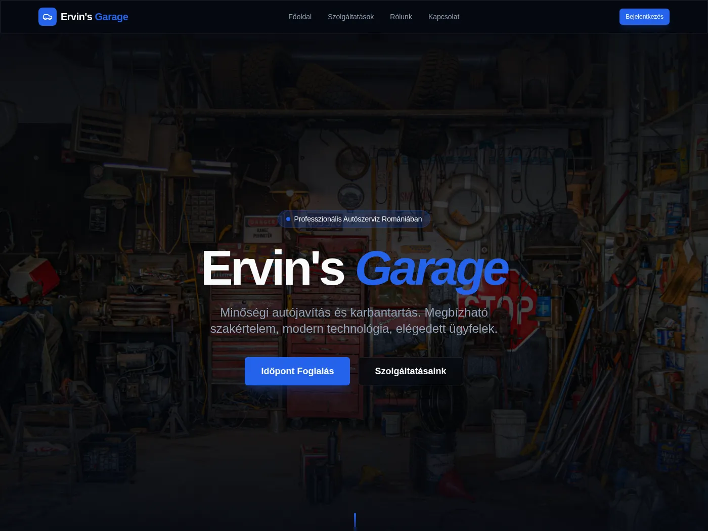 Ervin’s Garage Portal