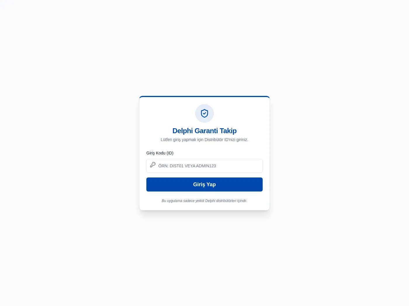 Garanti Takip Web Uygulaması