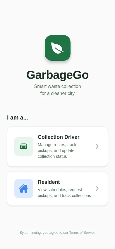 GarbageGo Mobile