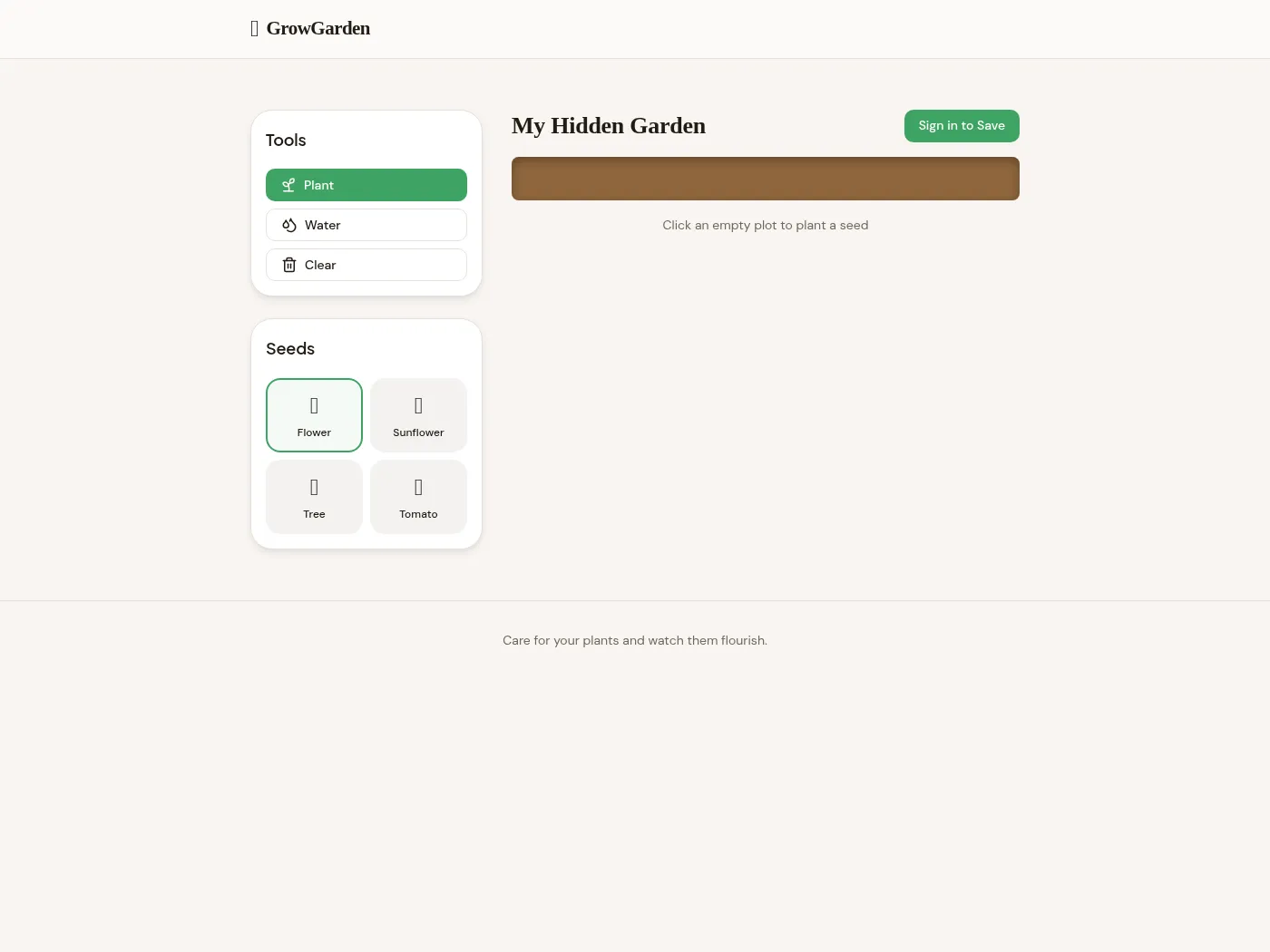 Garden Growth Tracker